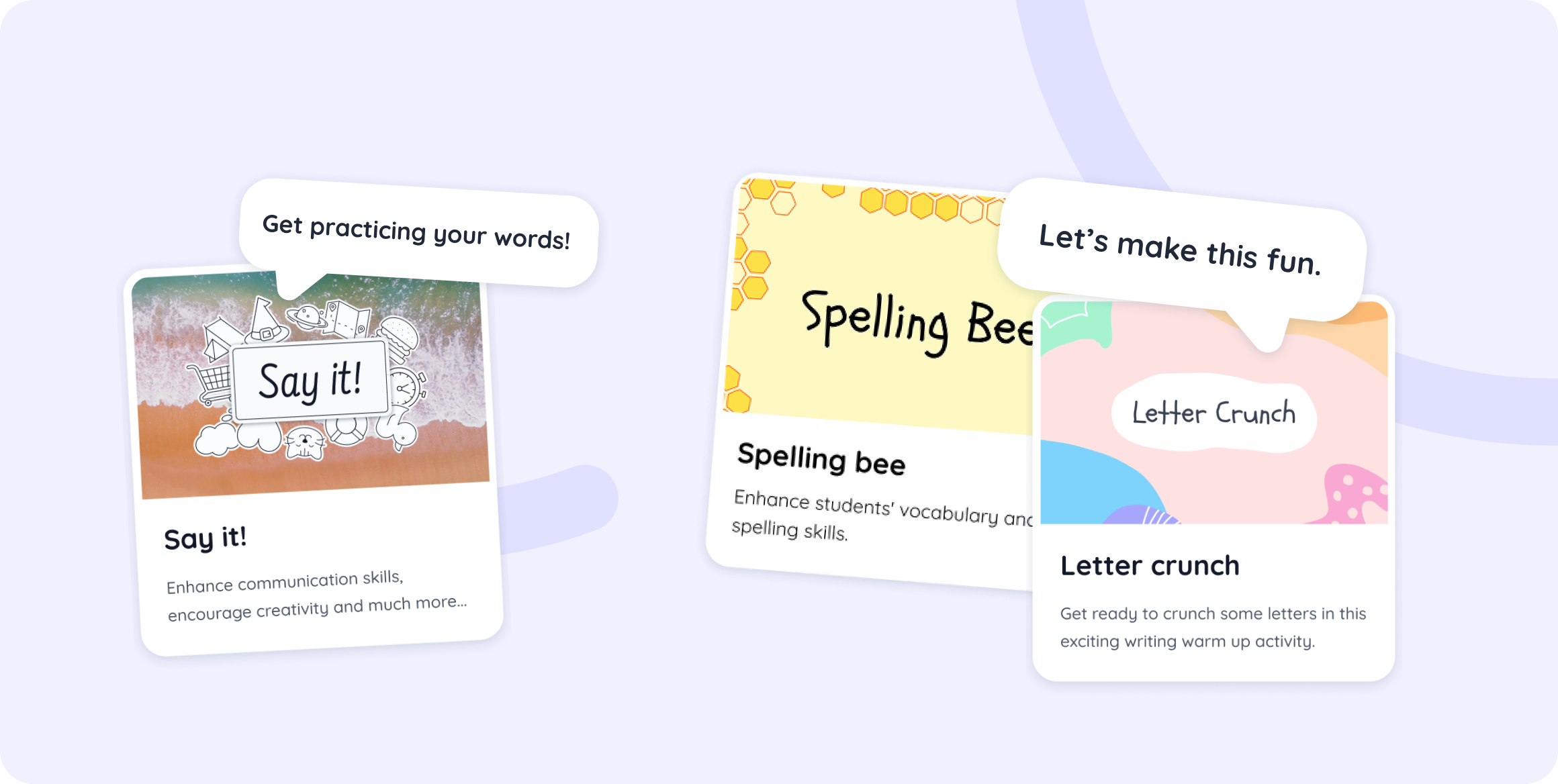 Language arts resources | Ready-made literacy activities