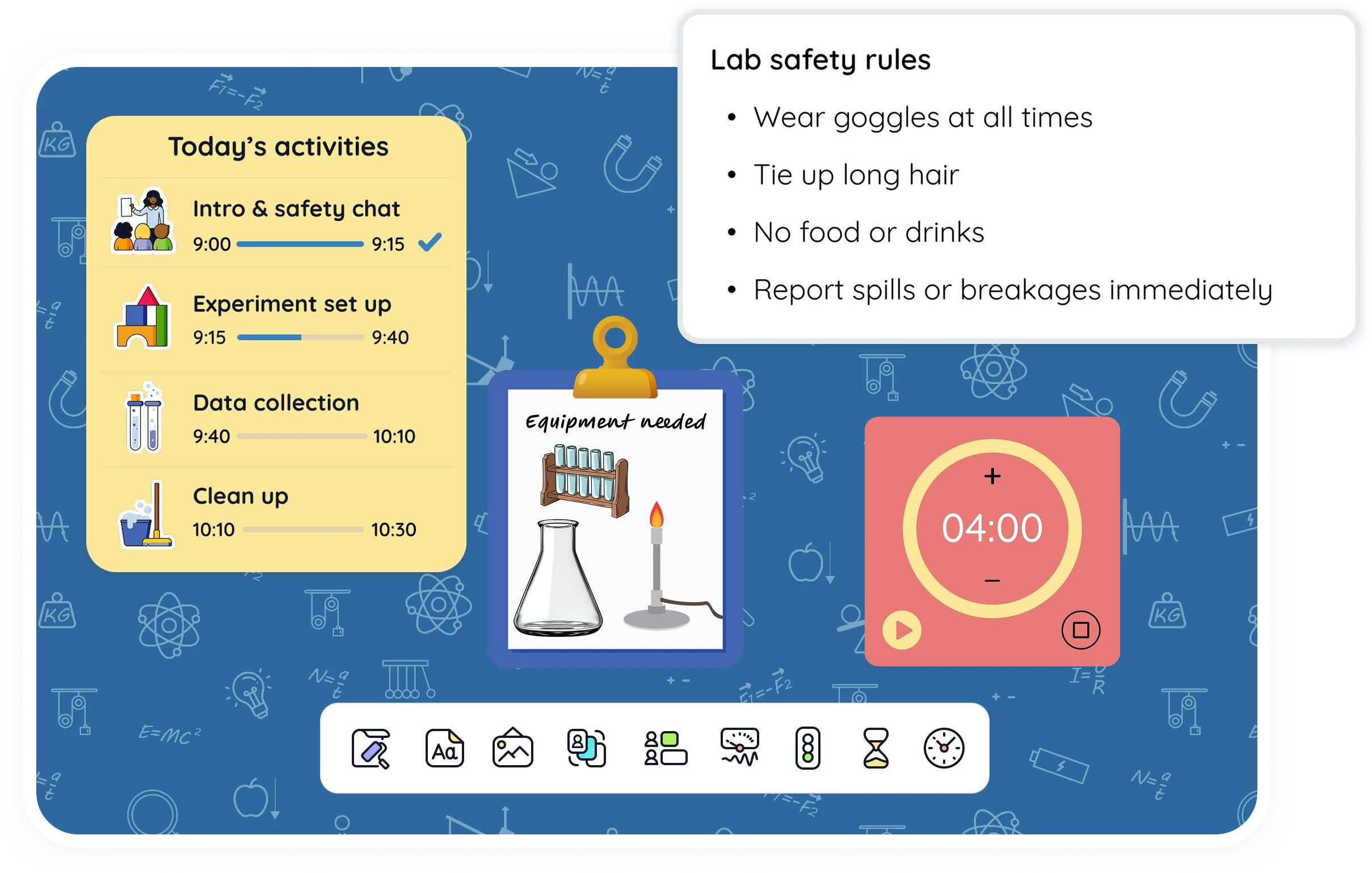 Learn how to run science experiments using Classroomscreen