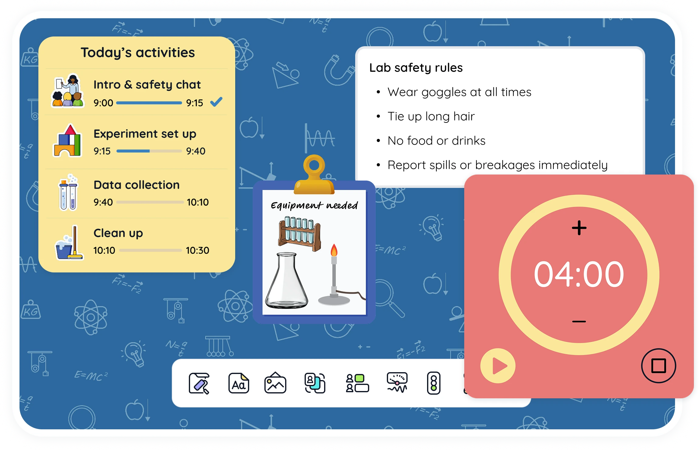 Learn how to run science experiments using Classroomscreen