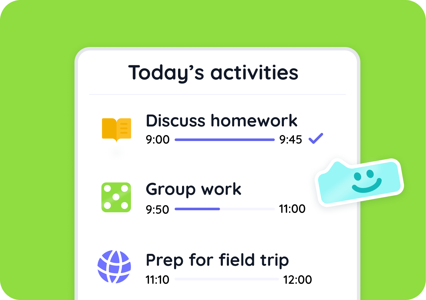 Include all your teacher time management tools in one screen