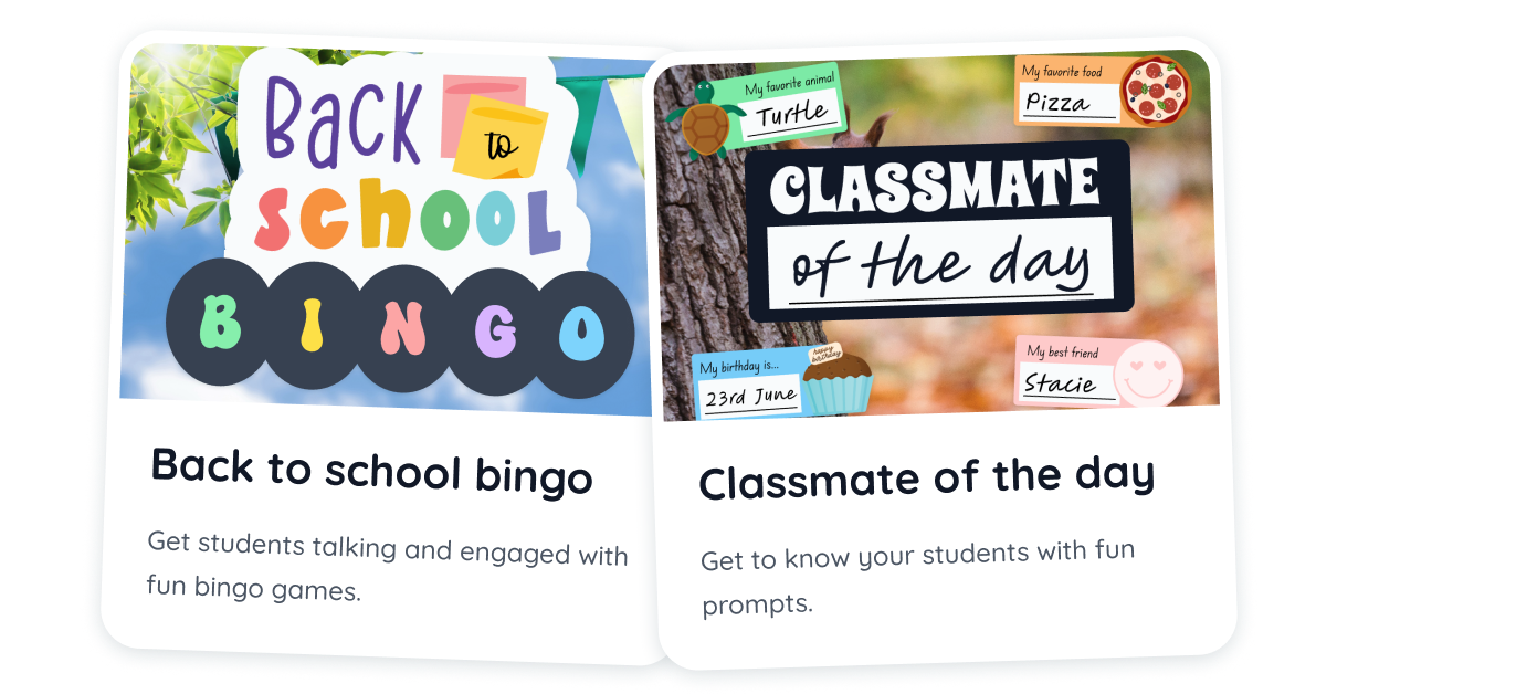 Play educational games with Classroomscreen